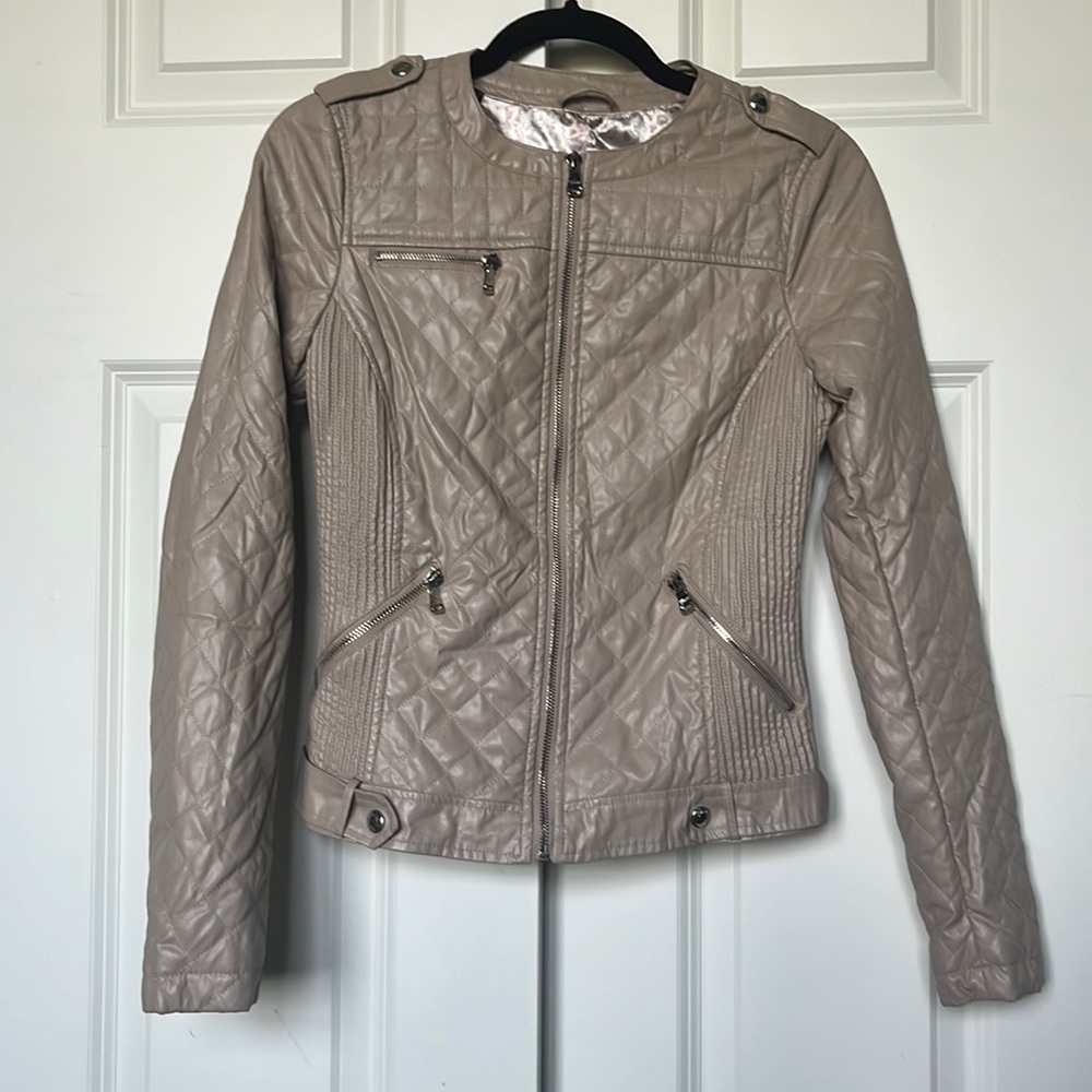 Light Brown Leather Jacket - Gem